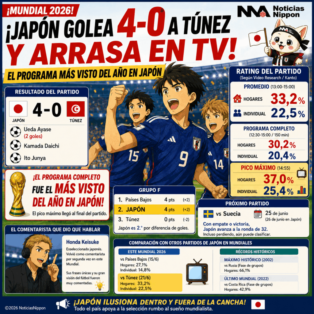 [samuraiburū] Japón golea y también arrasa en la televisión – Noticias ...