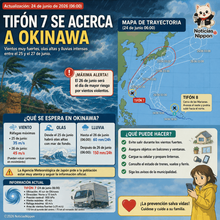 [taifū jōhō] alerta en el archipiélago – Noticias Nippon